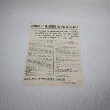 Affiche PCF 6 juin 1944 | Chris Militaria