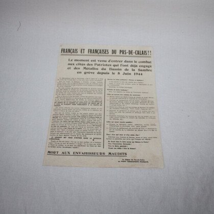 Affiche PCF 6 juin 1944 | Chris Militaria