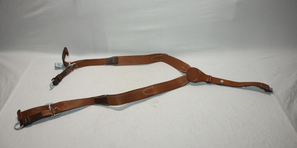 Brelage lourd cuir brun | Chris Militaria