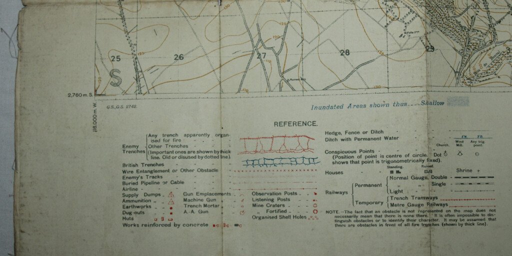 Trench map 11 A Lens | Chris Militaria