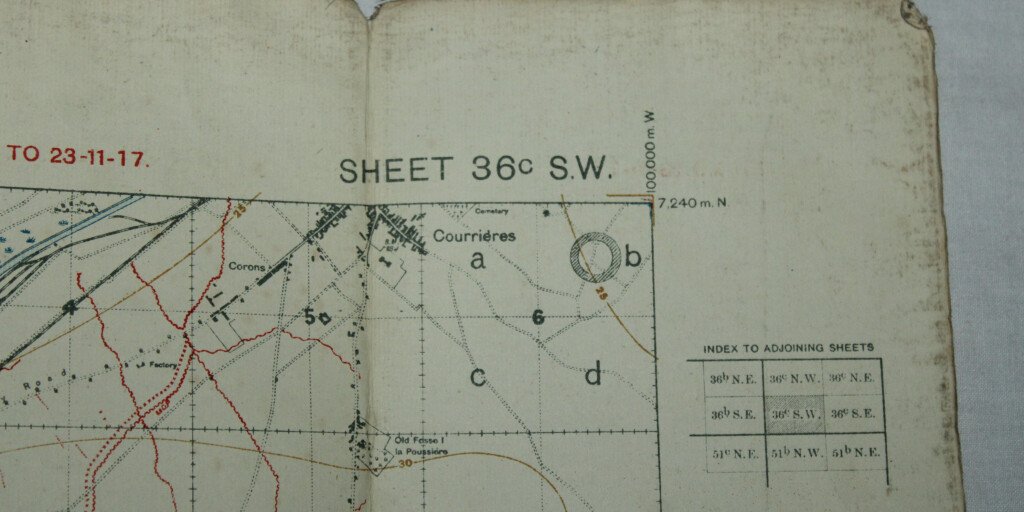 Trench map 11 A Lens | Chris Militaria