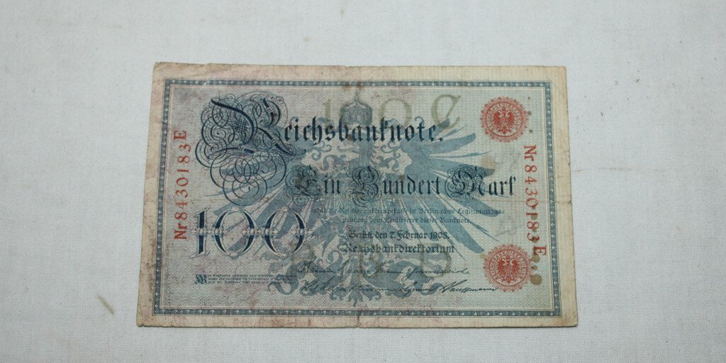 Billet 100 mark 1908 | Chris Militaria