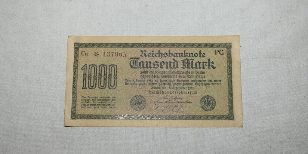 Billet 1000 mark 1922 | Chris Militaria