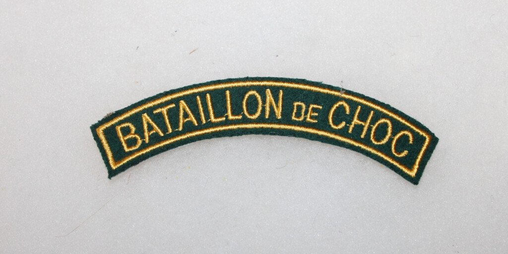 insigne tissu banane bataillon de choc | Chris Militaria