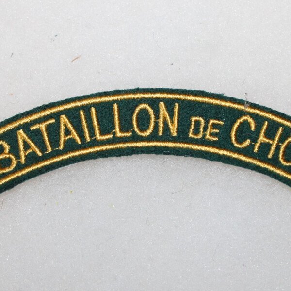 insigne tissu banane bataillon de choc | Chris Militaria