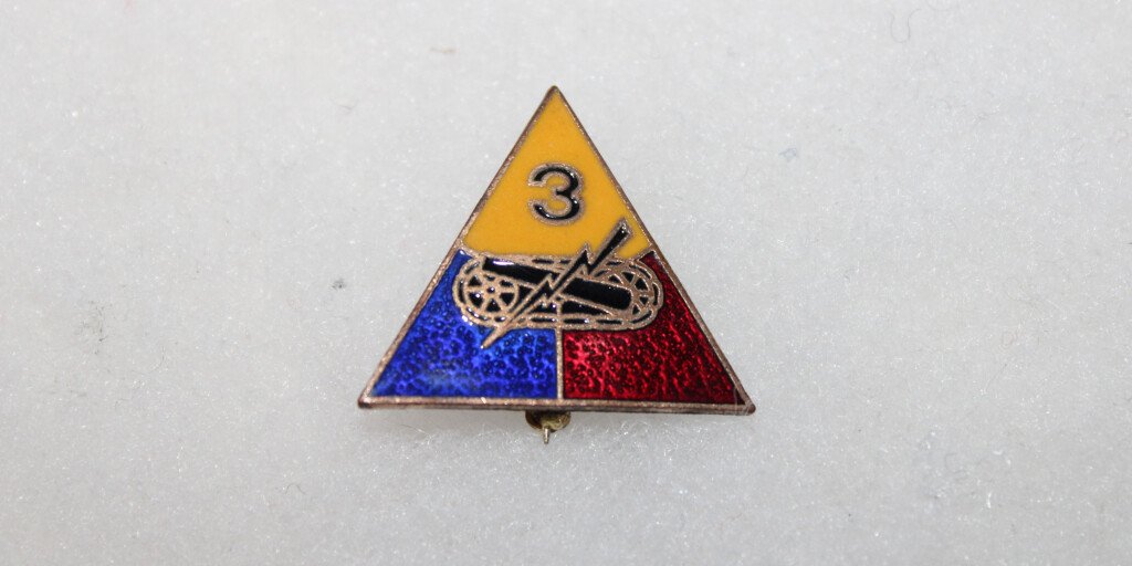 Crest de la 3rd ARMOURED | Chris Militaria