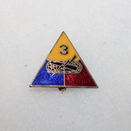 Crest de la 3rd ARMOURED | Chris Militaria